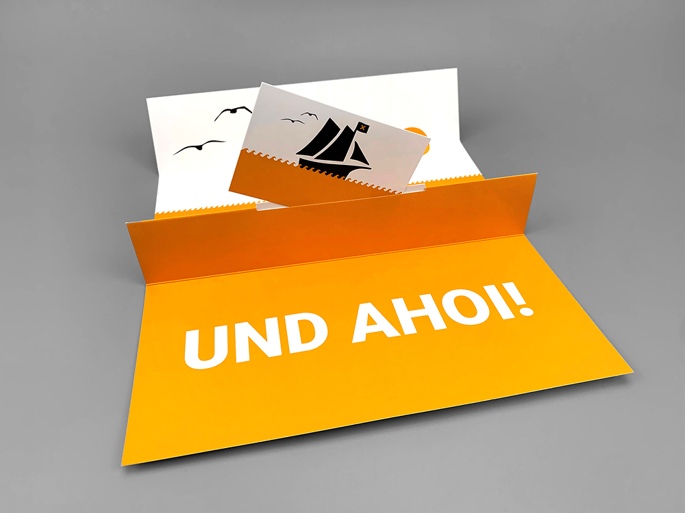 Präsentierkarte Klassik: Karten stilvoll präsentieren - EFFEKTIX